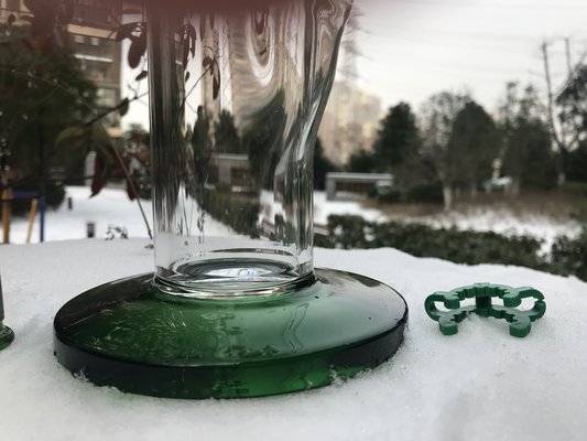 Green Hookah Illadelph Glass Water Pipe , Hubble Bubble Pipe 60 X 5mm Tubing
