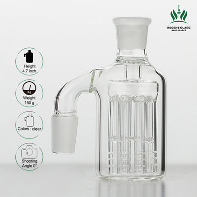 8 Fingers 4.7 Inches Glass Ash Catcher 18.8mm 8 Tree Arms Percolator For Smoking Water Pipes