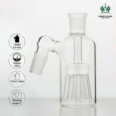 Borosilicate Glass Clear Ash Catcher , 4.7 Inches Glass Water Bongs Accessories