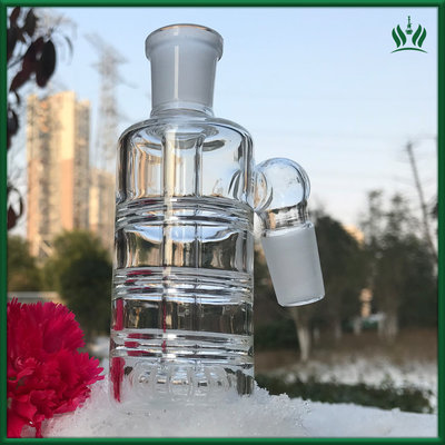 Glass Ash Catcher Bong Attachment , Custom Tobacco Ash Catcher For Beaker Bong