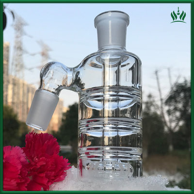 Glass Ash Catcher Bong Attachment , Custom Tobacco Ash Catcher For Beaker Bong