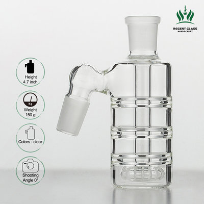 45 Degree 18.8mm Glass Ash Catcher Smoking Accessories With Shower Head Perc