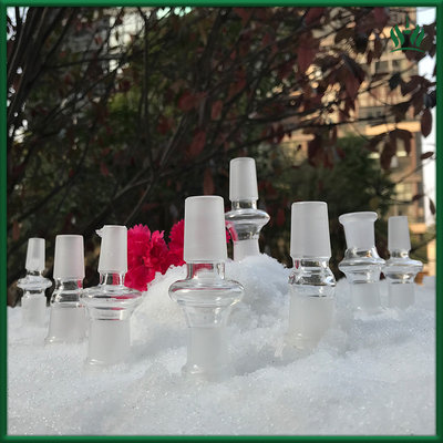 Bongs Adapter / Glass Oil Burner Tube 18mm Male 18mm Male Two Joints OEM & ODM