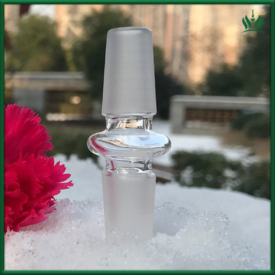 Borosilicate Glass Water Bongs Accessories , Male To Male Bong Adapter For Bong