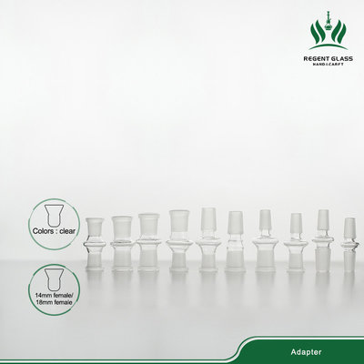 High Grade Oil Rigs Angled Female Adapter , 18mm Female Tobacco Glass Bongs Adaptor