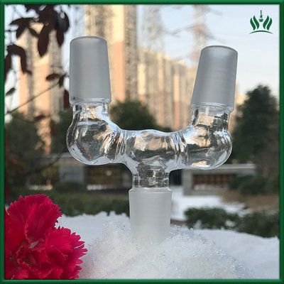 High Standard Glass Bubbler Bowl Adapter Glass 14mm Male Joint For Recycler Water Bong