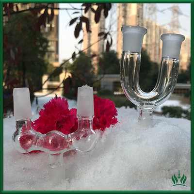 High Standard Glass Bubbler Bowl Adapter Glass 14mm Male Joint For Recycler Water Bong