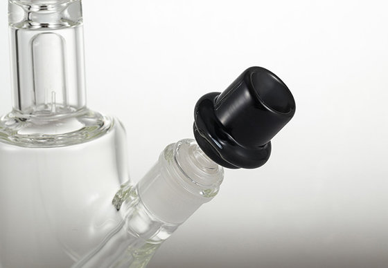 Mobius Glass Glass Beaker Bongs , Clear Recycling Hookah Tube In 18 Mm Female Joint