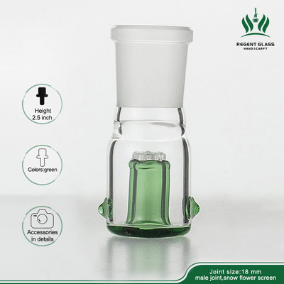 High Standard Snow Screen Glass Bowls , Heady Glass Bowls For Hand Blown Bongs