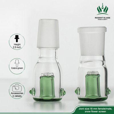 High Standard Snow Screen Glass Bowls , Heady Glass Bowls For Hand Blown Bongs