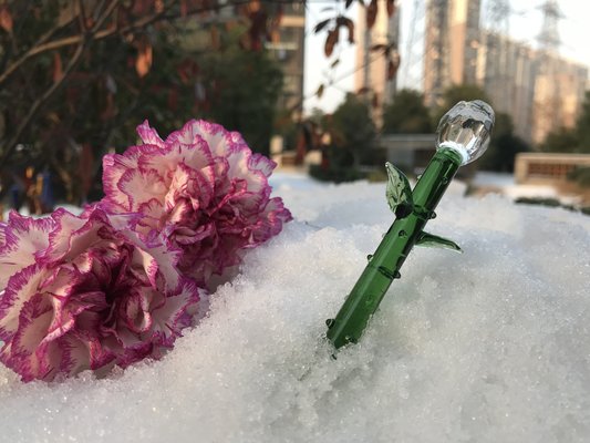 Hand Blown Glass Carb Cap And Dabber 4.5 Inches For Bottom Beaker Bongs