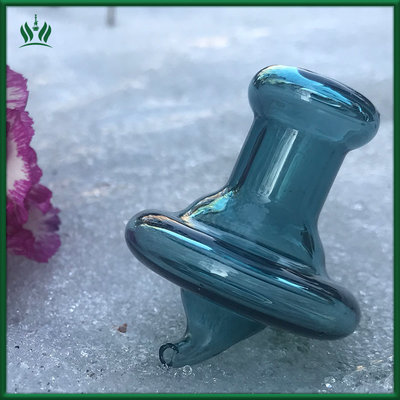 Glass Carb Green Cap UFO Shaped Pink For 2mm Quartz  Banger Glass Bongs Accessories