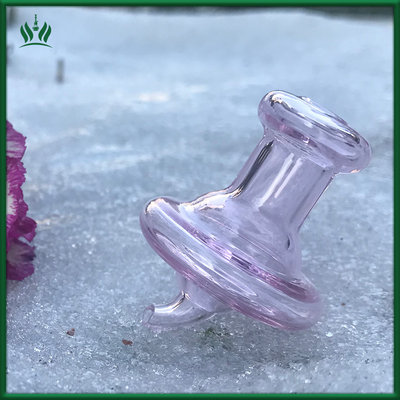 UFO Shaped Glass Carb Cap Dabber , High Standard Glass Water Bongs Accessories