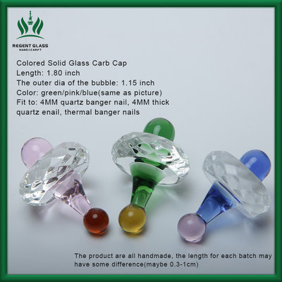 Blue Carb Cap And Dabber Quartz Nails For 4mm Quartz Banger Glass Bongs Accessories