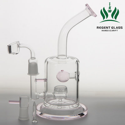 Smoking Glass Oil Water Pipe , Honeycomb Jet Perc Water Pipes DAB Recycler Oil Rigs