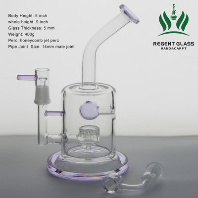 Purple Small High End DAB Oil Rig , Water Pipes Heady Bongs Dab Rigs For Travel Smoking