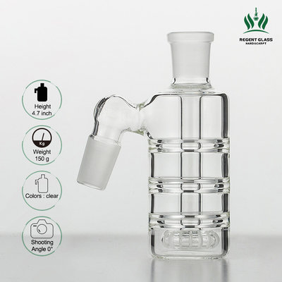 90 Degree 18.8mm Female Glass Ash Catcher 4.7 Inches With Shower Head Perc