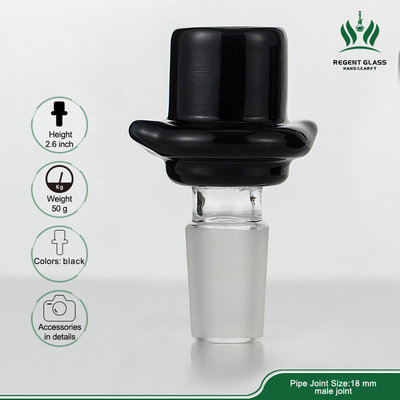 Borosilicate Glass Bottom Beaker Bongs Bowl , 14.4mm Male Glass Bong Bowl
