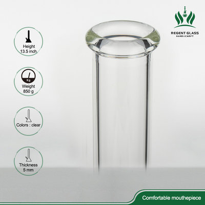 Windmill Diffuser Glass Water Pipe Glass Bubbler , Custom Beaker Bubbler Bong