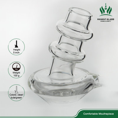 Gordo Scientific Klein Glass Hand Pipe Recycler Mini Size 5 Inches For Dry Herb