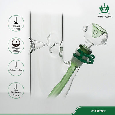 Green Tobacco Recycling Hookah Tube , Illadelph Style Beaker Bottom Large Tube / Water Bong