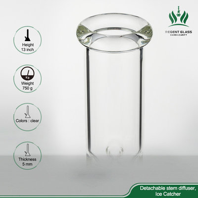 Dome Birdcage Perc Glass Water Tube 13 Inches Height With Matrix Perc Smoking Bongs