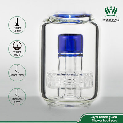 Dome Birdcage Perc Glass Water Tube 13 Inches Height With Matrix Perc Smoking Bongs