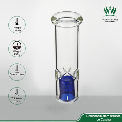 Dome Birdcage Perc Glass Water Tube 13 Inches Height With Matrix Perc Smoking Bongs