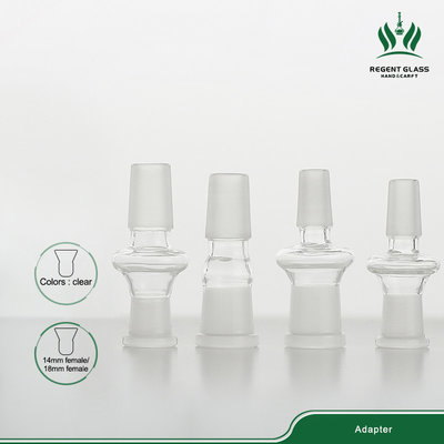 Bongs Adapter / Glass Oil Burner Tube 18mm Male 18mm Male Two Joints OEM & ODM