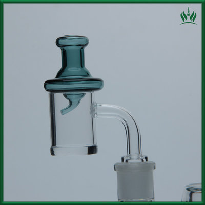 6 Inches Green  Color  Mini Oil Rig  Glass Water Bongs With Body Quartz  Banger Carb Cap