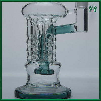 10.6 Inches Swiss Pillar Perc Showhead Perc Glass Water Bubblers Glass Bong