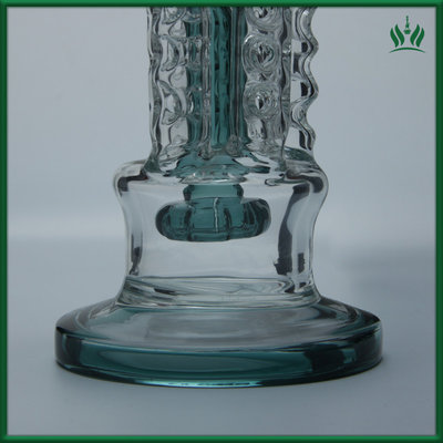 10.6 Inches Swiss Pillar Perc Showhead Perc Glass Water Bubblers Glass Bong