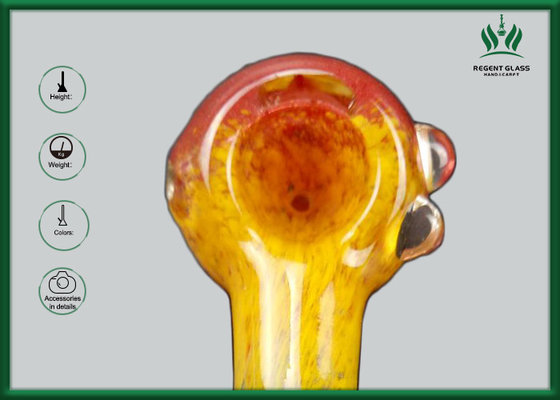 Ruby Dooby Doo Glass Tobacco Pipe Spoon OEM & ODM Available For Weed Smoking