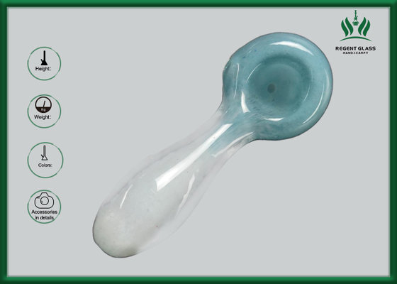 Spoon Glass Hand Pipe , Hand Blown Glass Pipe For For Herbs Smoking