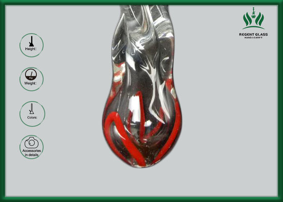 Round Bowl Glass Hand Pipe , Borosilicate Glass Hand Smoking Pipes GP-137