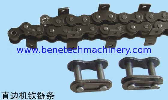 Steel chain for straight line edging machine, China glass machine spare parts