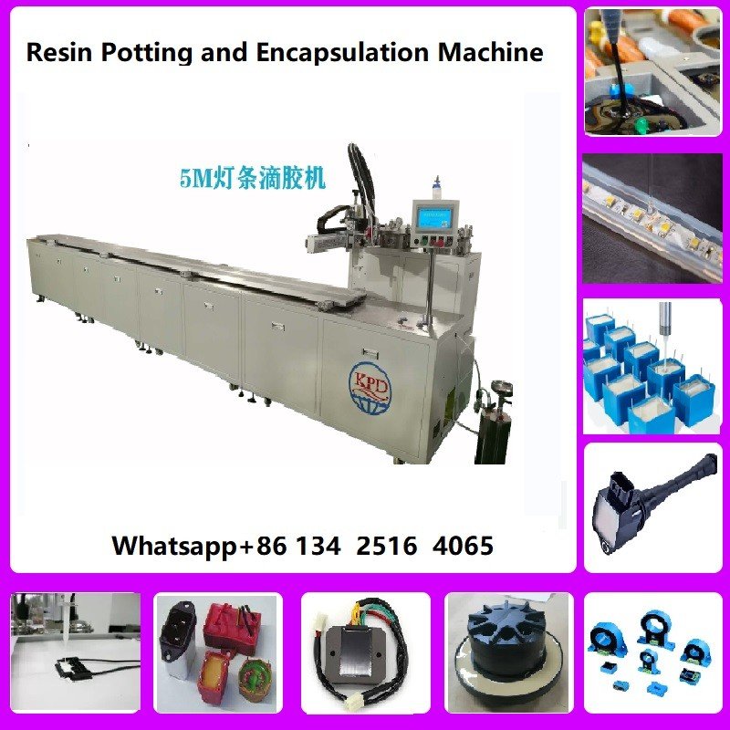 China Epoxy adhesive AB glue metering and potting machine for LED light potting epoxy resin robot glue