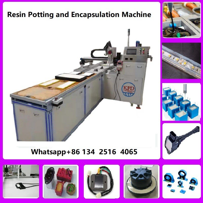 Automatic Epoxy Resin AB Glue Potting mixing Dispensing Machine with agitators and vacuuming system