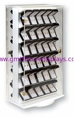 China 360 D Rotating Clear Lockable Acrylic Countertop Display Case W/ Double-Sided 6 Shelves supplier