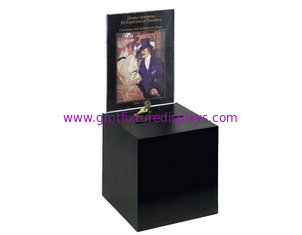 China Tabletop Wooden Lockable Ballot Box w/ 8.5 x 11 Header, Pen Lock, Wall Mount supplier