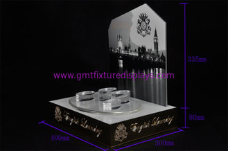 China Advertising Acrylic Perfume Display Stand Retail Store Shelving 400×300×415 mm supplier