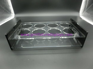 China Custom Acrylic Wine Display / Perspex Bottle Holder / Lucite Wine Stand Rack supplier