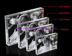China Square Acrylic Photo Frames Star Poster Frame with Four Magnet 4 Sizes Optional supplier