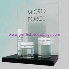 China Upright Tabletop Acrylic Cosmetic Display Stand Holder Liquid Bottle Display supplier