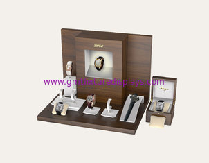 China Wholesale Customzied Showcase Wood Watch Display Window Stand W/ Watch Box supplier