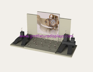 China Customzied Showcase Acrylic Watch Display Window Plexiglass Stand W/ C-ring Holder supplier