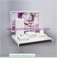 China White Acrylic Jewelry Showcase Display Set Perspex Jewellery Stand for Necklace,Earring,Ring supplier