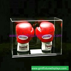 China Clear Acrylic Lucite Boxing Glove Display Case, Perspex Boxing Glove Show Box with Lid supplier