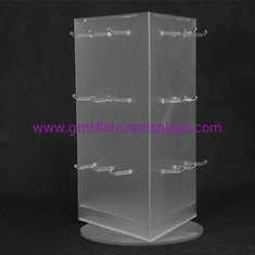 China Rotating Frosted Acrylic Sunglasses Display Stand Free Standing Eyewear Display For 9pcs Glasses supplier