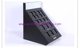 China Acrylic Makeup Organizer for Powder Mat Compartment Plexiglass Cosmetics Display Stand supplier